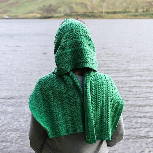 Ravelry: Irish Moss And Cables Shawl pattern by Svetlana Kolesova