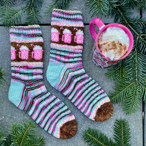 Ravelry: Cup of Hot Cocoa socks pattern by Stone Knits