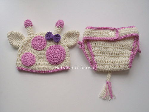 Ravelry: Cow Baby Hat and Diaper Cover pattern by Nataliya Tirukova