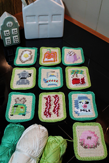 Ravelry: breakfast themed wall hanging pattern by Tobbys Handcraft