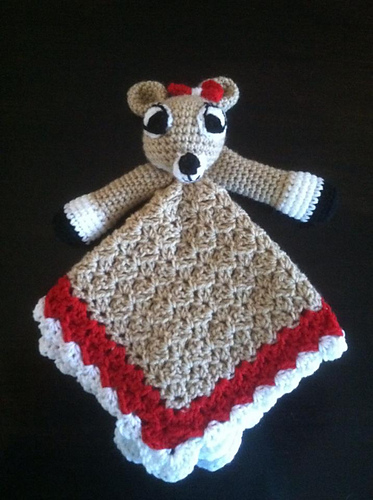 Ravelry: Clarice Reindeer Lovey pattern by Too Yarn Cute