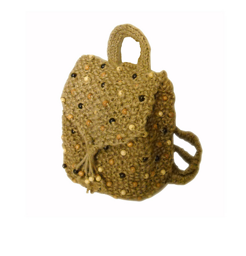 Ravelry: Beaded Jute Mini Backpack Purse pattern by Sherrie Kibler