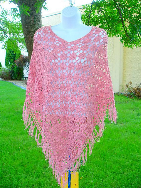 Ravelry: Two Rectangle Poncho pattern by Coral G