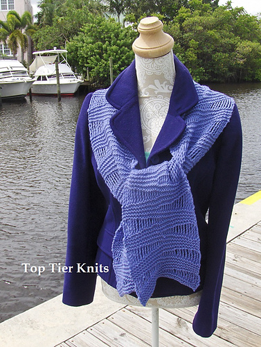 Ravelry: ZigKnit Scarf pattern by Top Tier Knits
