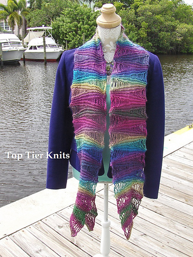 Ravelry: ZigKnit Scarf pattern by Top Tier Knits
