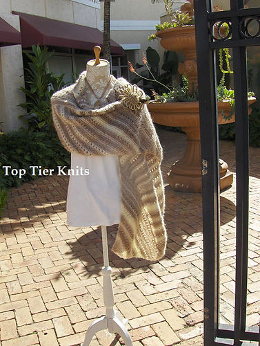 Ravelry: Sidewalk Cafe Wrap pattern by Top Tier Knits