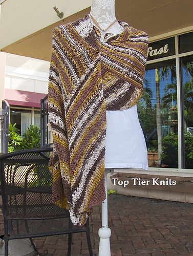 Ravelry: Sidewalk Cafe Wrap pattern by Top Tier Knits