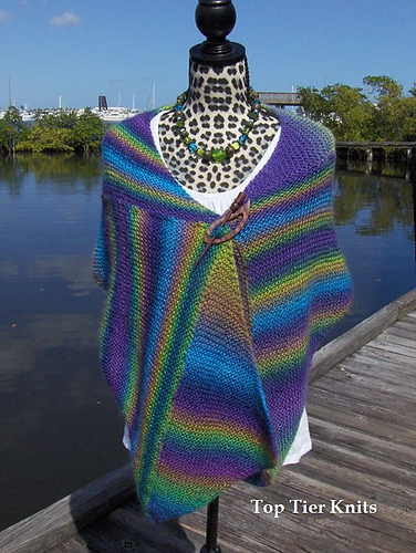 Ravelry: Autumn Stripes Wrap pattern by Top Tier Knits