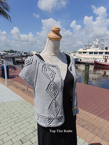 Ravelry: Triple Diamond Cardigan pattern by Top Tier Knits