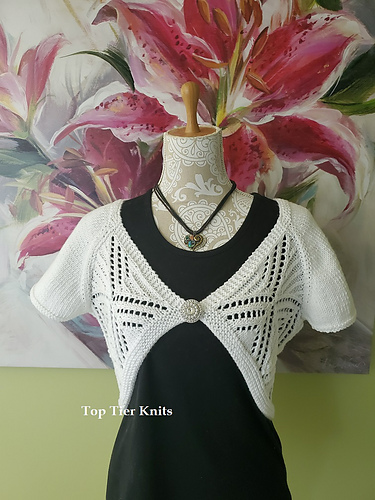 Ravelry: Vaulted Lace Shrug pattern by Top Tier Knits