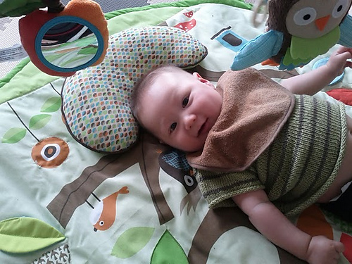 Ravelry: Striped Linen Baby Sweater pattern by Torrey Witherspoon
