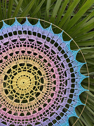 Ravelry: Solstice Rays Mandala pattern by Emma L. Kerridge-Conium