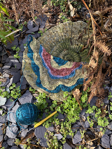Ravelry: Turkey Tail Mushroom Shawl pattern by Emma L. Kerridge-Conium