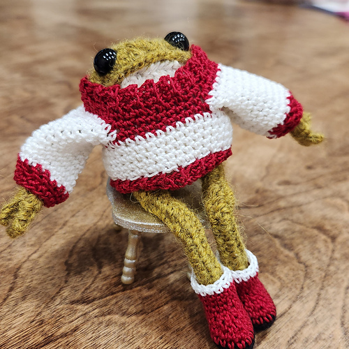 Ravelry: Toad sweater and boots pattern by Tory Pace