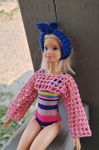 Ravelry: Cropped Mesh Top for Barbie pattern by Tory Pace