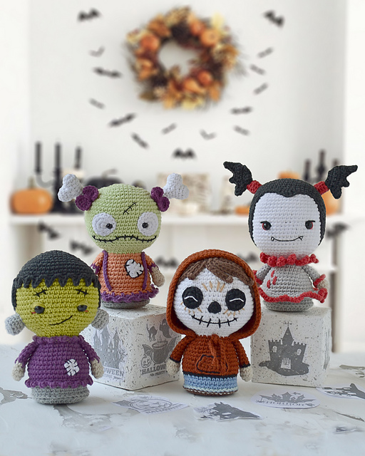 Ravelry: Halloween Mini Dolls pattern by Tatyana Lebedenko