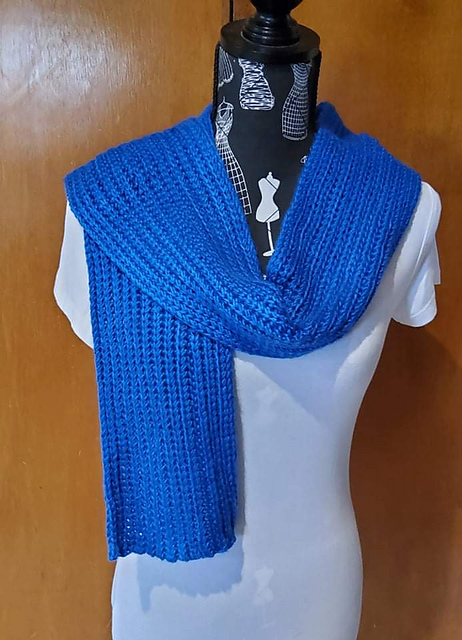 Ravelry: Crochet Knit Look Scarf pattern by Sulaimon Toyyibah
