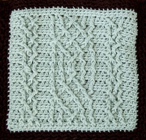 Ravelry: Celtic Twist Square pattern by Tracie Barrett