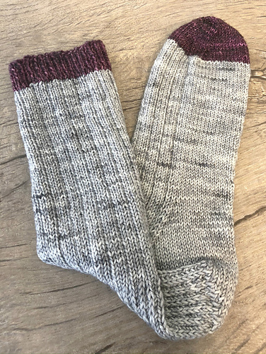 Ravelry: Treasured Toes Simple Ribbed Socks pattern by Christine Long Derks