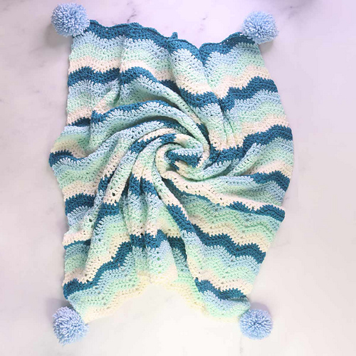 Ravelry: Ripple Blanket pattern by Treasurie Patterns