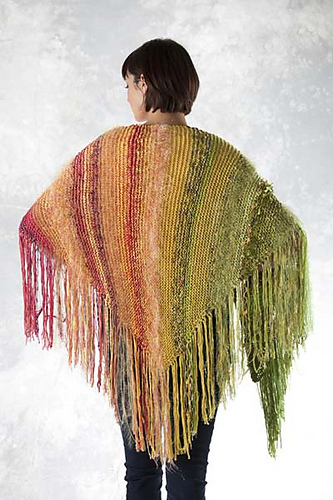 Ravelry: 5402H Multi Yarn Shawl with Fringe pattern by Barry Klein