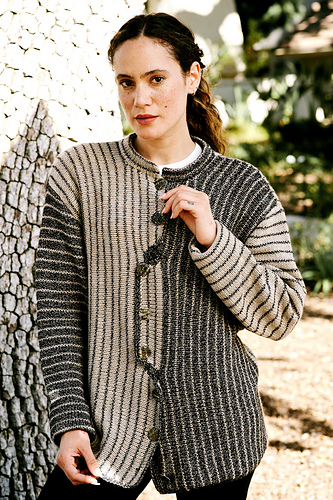 Ravelry 6500N Milos Reverse Tab Closure Striped Cardigan Pattern By Barry Klein ravelry-6500n-milos-reverse-tab-closure-striped-cardigan-pattern-by-barry-klein