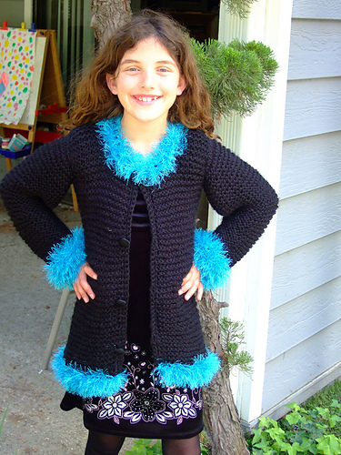 Ravelry: Garter Stitch Jacket with Faux Fur Trim pattern by Tricia ...