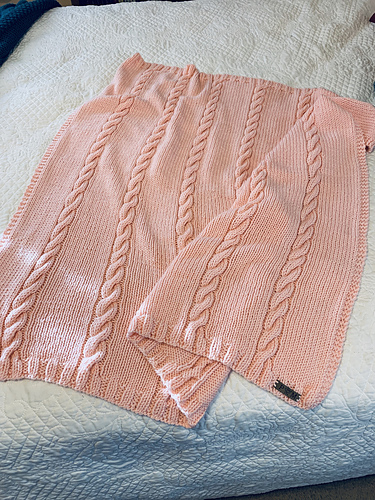 Ravelry: Classic Cable Baby Blanket pattern by Nancy J. Thomas