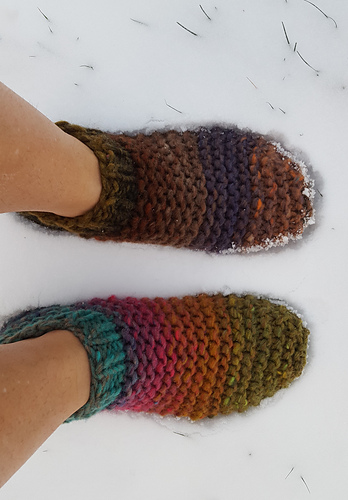 Ravelry: Garter Goodness Slippers pattern by Trisha Mitberg