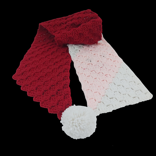 Ravelry: Santa Claus Scarf C2C pattern by Sheila Browning