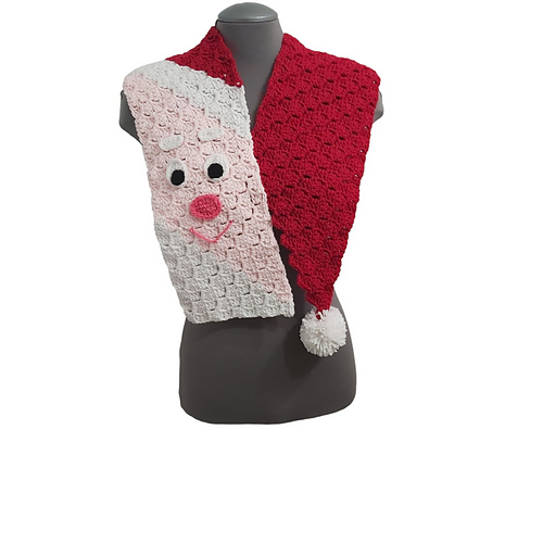 Ravelry: Santa Claus Scarf C2C pattern by Sheila Browning