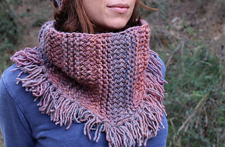 Ravelry: Loom Knitted Fall Scarf Cowl pattern by Mireia Marcet