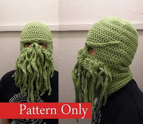 Cthulhu Ski Mask: Utførlig beskrivelse av designet - Strikkekalkulator