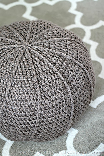 Ravelry: Crochet Floor Pouf OFFICIAL pattern by Twin Dragonfly Designs