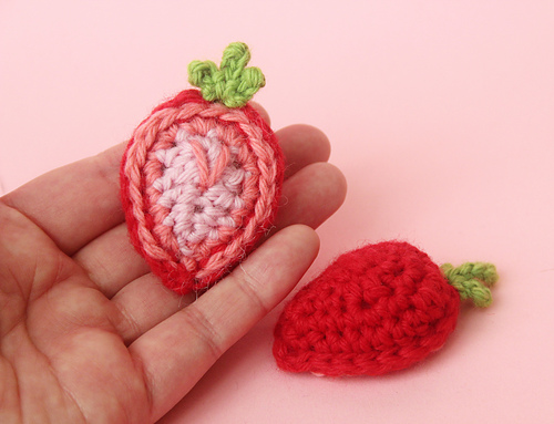 Ravelry: Strawberries - halves and wholes pattern by Twinkie Chan