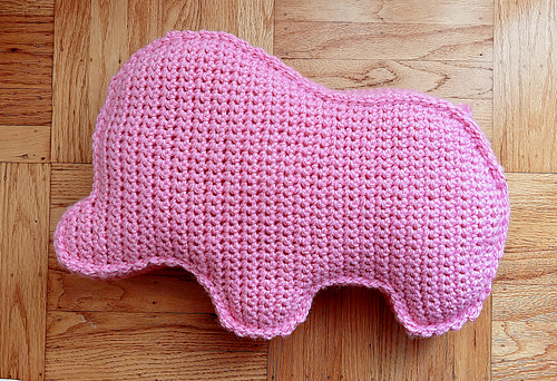 Ravelry: Pink Elephant Cookie Pillow pattern by Twinkie Chan