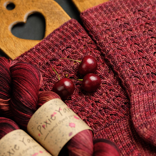 Ravelry: Cherry Heart Socks pattern by Rachel Fletcher