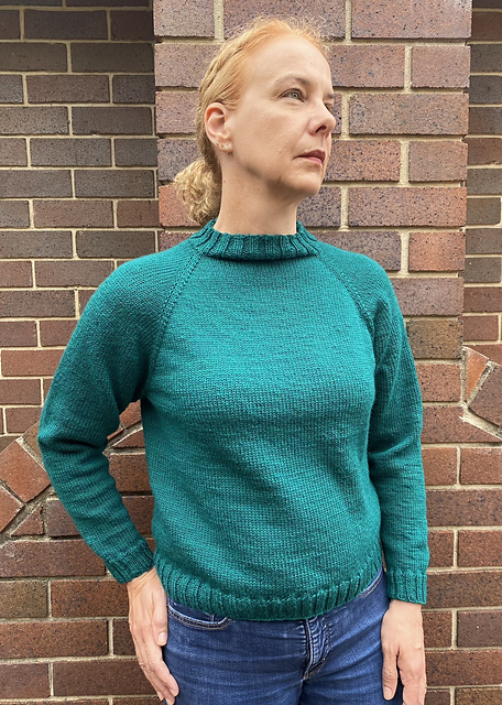 Ravelry: Top Down Raglan Jumper pattern by Caroline Panousis
