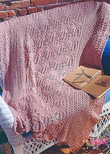 Ravelry: Frost Flower Lace Afghan pattern by Interweave Knits Staff