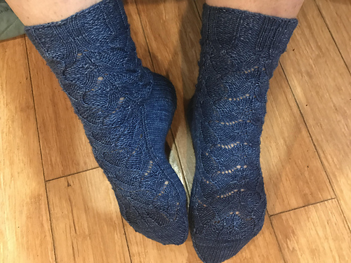 Ravelry: Tidal Waves Socks pattern by There She Knits
