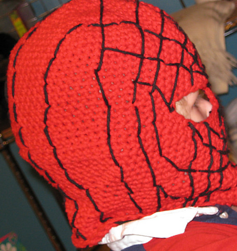 Ravelry: Spiderman mask balaclava hood hat pattern by 2Crochethooks