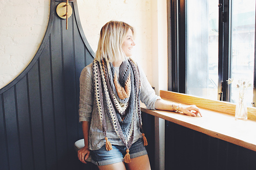 Ravelry: Coffee Shop Wrap pattern by Alexandra Tavel