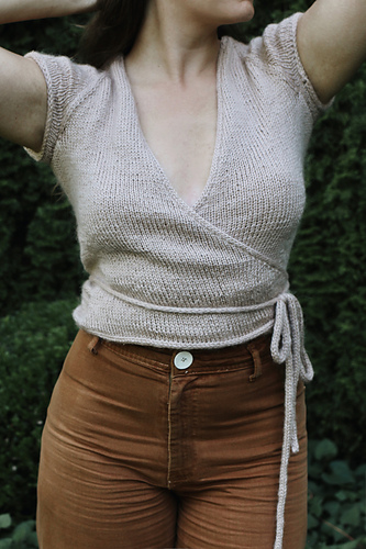 Ravelry: Ballerina Wrap Top pattern by Alexandra Tavel