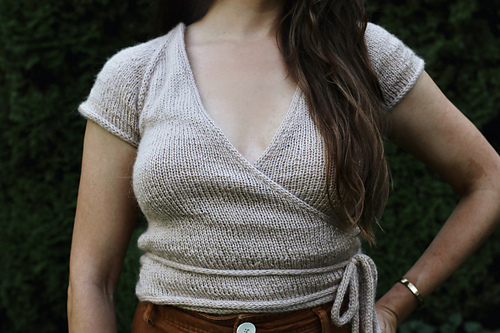 Ravelry: Ballerina Wrap Top pattern by Alexandra Tavel