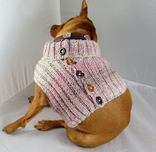 Ravelry: Button-up Dog Sweater pattern by Anna Tillman