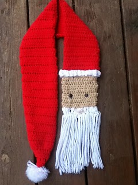 Ravelry: Santa Scarf pattern by Kate Skalicky