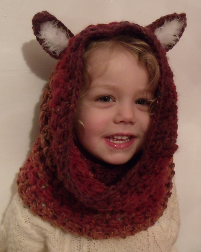 Ravelry: Foxy Fox Snood Hood with Ears pattern by Thomasina Cummings ...