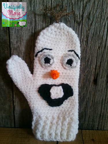 Ravelry: Snowman Mittens pattern by Uniquely More