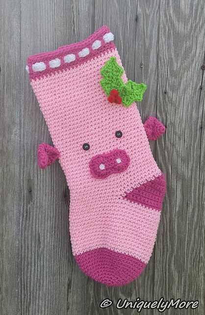 Ravelry: Pig Stocking pattern by Uniquely More