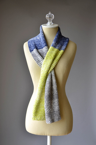 Ravelry: Color Block Scarves pattern by Universal Yarn